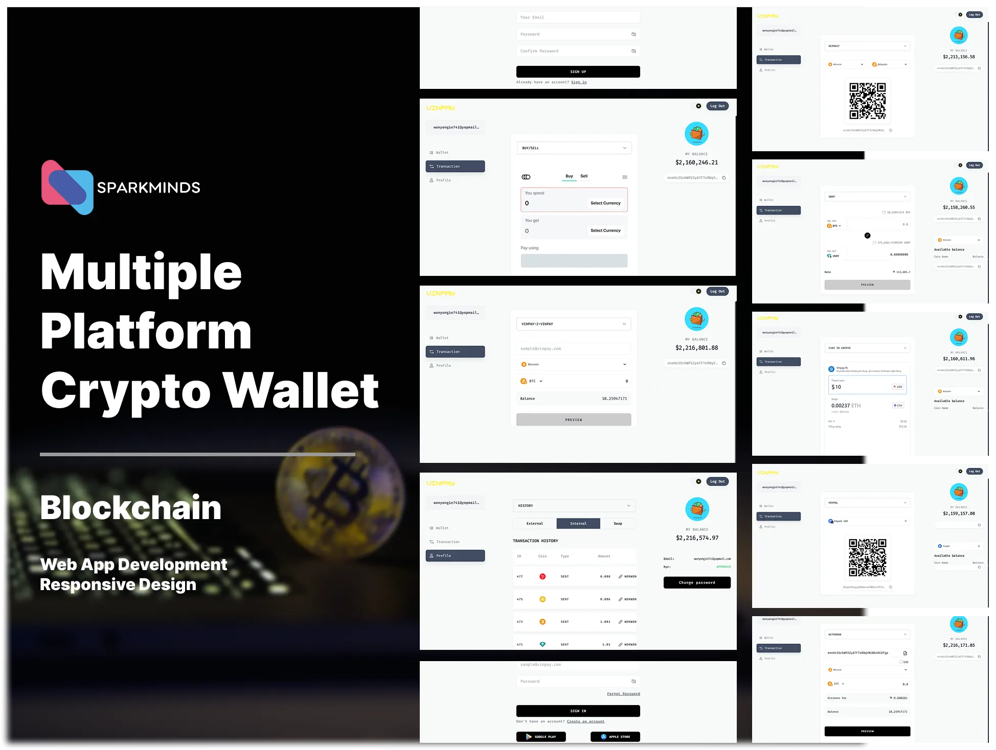 Multiple Platform Crypto Wallet